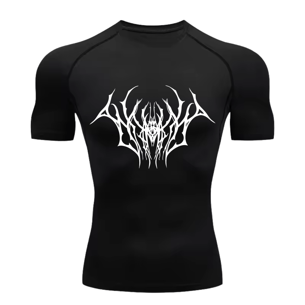 Camiseta Curta Compressão Proteção UV Cyber Tribal Draion Frente